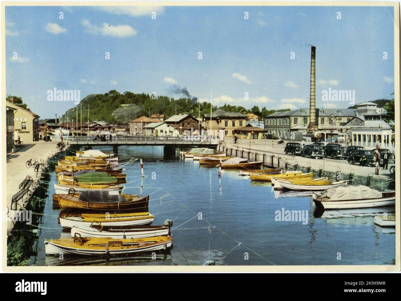 Uddevalla harbor with wooden boats Stock Photo - Alamy