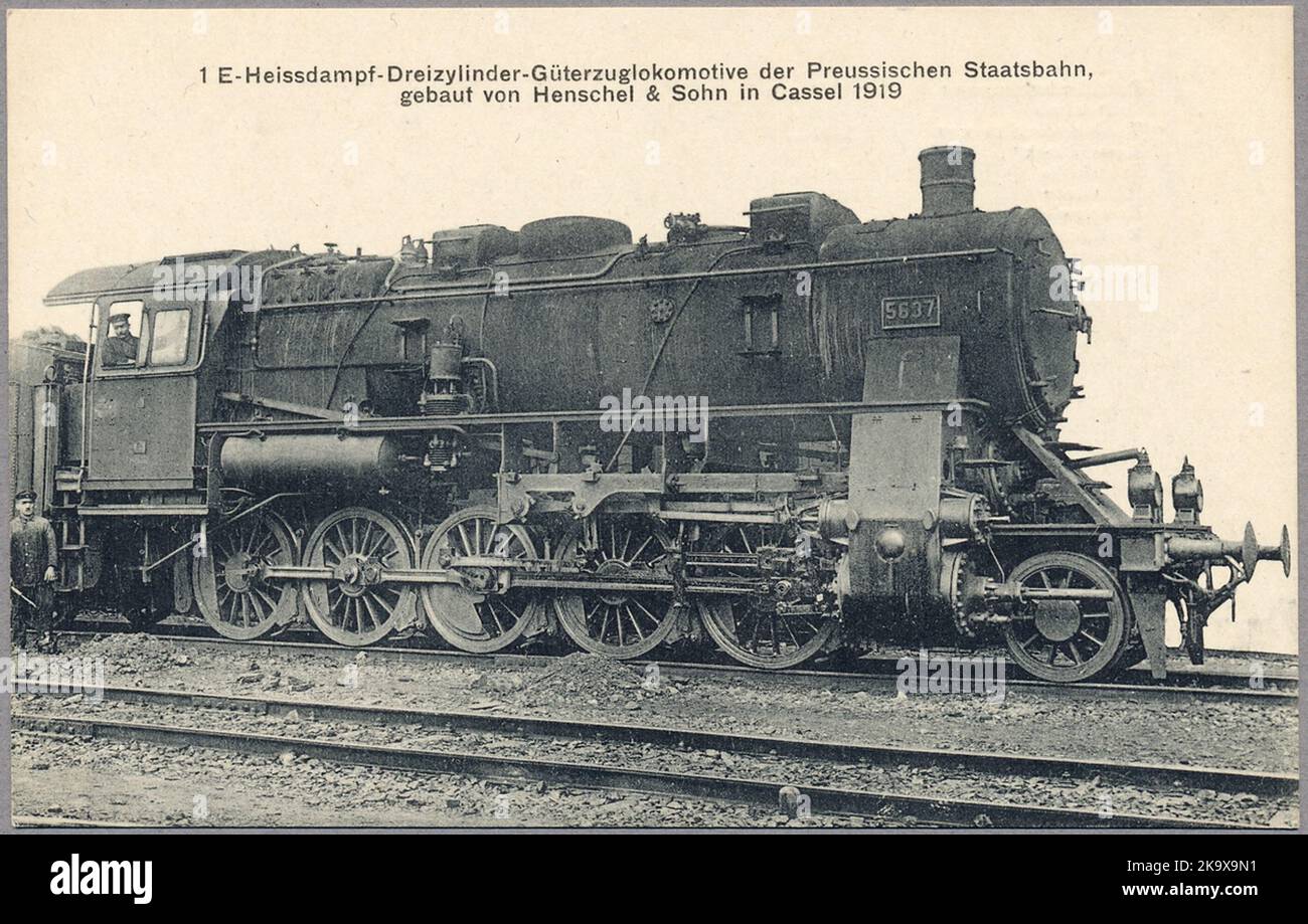 Ånglok Prussian State Railways Lok 5637 Stock Photo - Alamy
