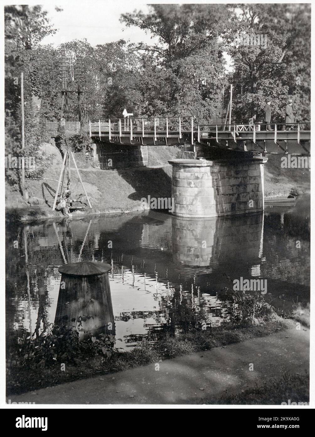 Turning bridge over the Göta Canal at Motala Stock Photo - Alamy