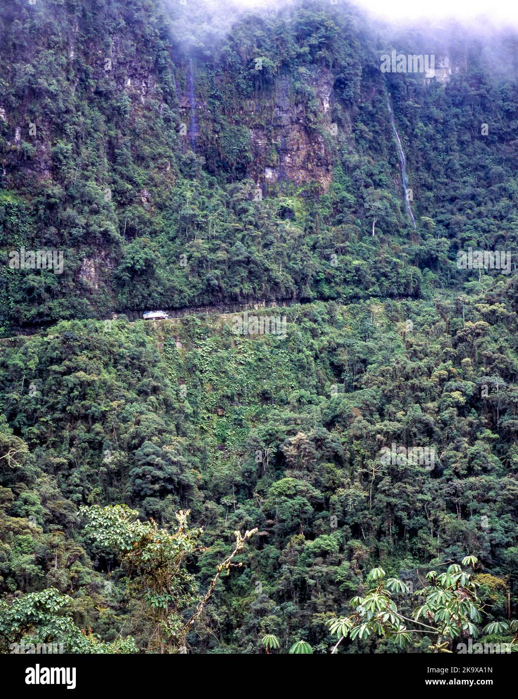 The Yungas, Bolivia, Coroico valley,Death road Stock Photo - Alamy