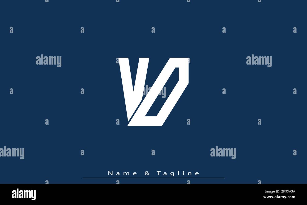 Alphabet letters Initials Monogram logo VD , DV Stock Vector Image ...