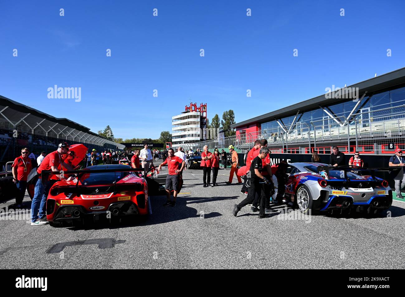 Autodromo Enzo and Dino Ferrari, Imola, Italy, October 30, 2022, grid ...