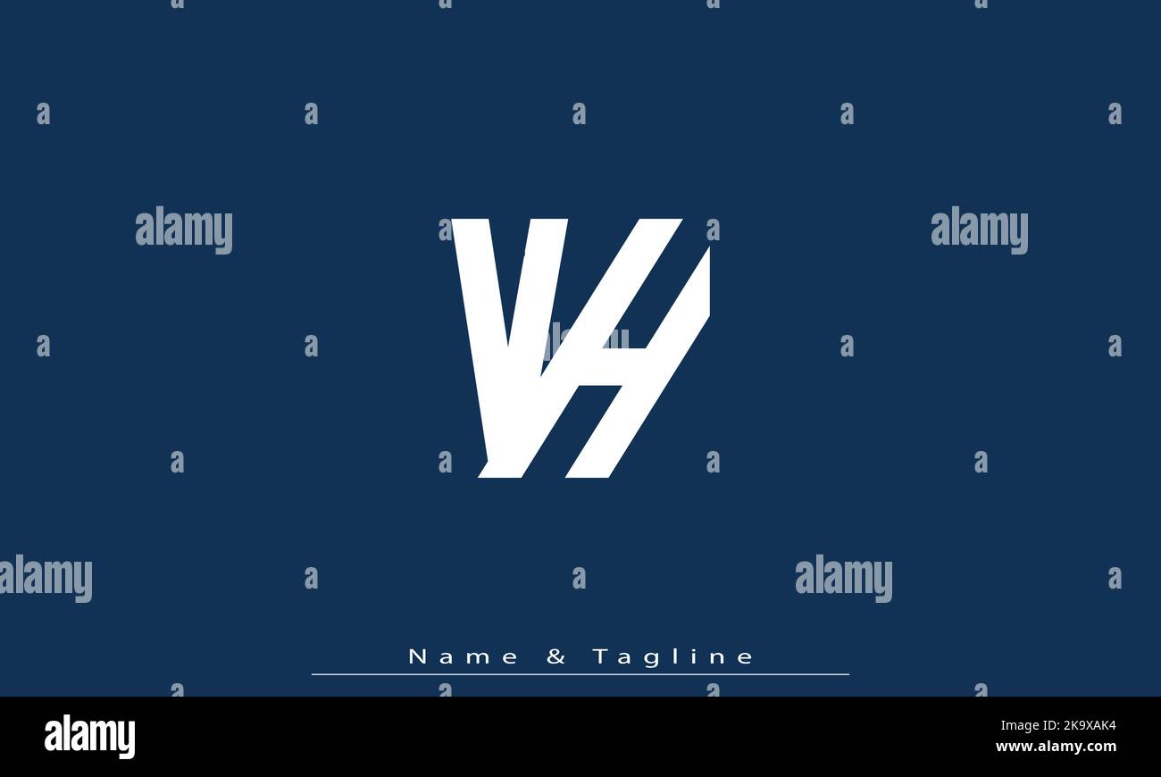 Alphabet letters Initials Monogram logo VH , HV Stock Vector Image ...