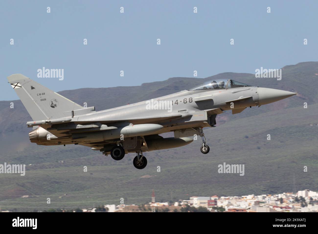 Spanish Air Force Eurofighter coming in to land during the SIRIO 22 ...