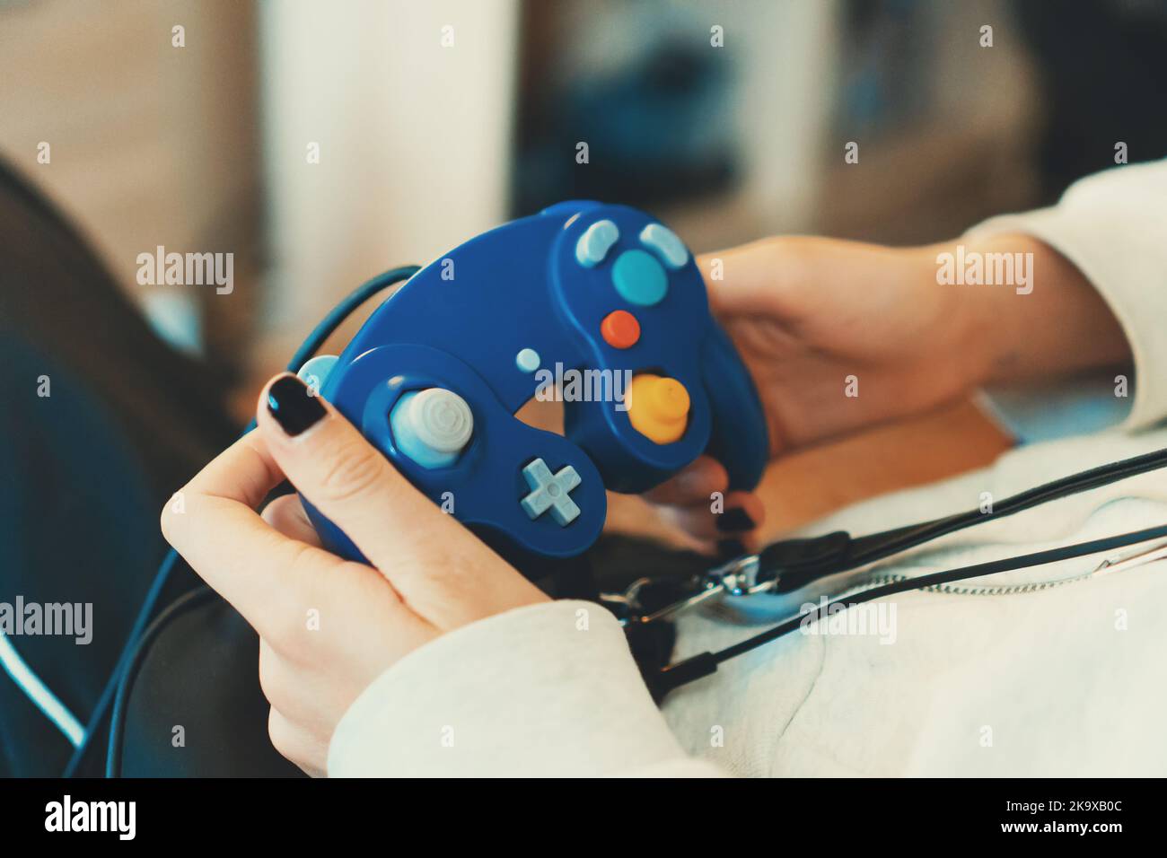 Teenage girl control gaming hi-res stock photography and images - Alamy