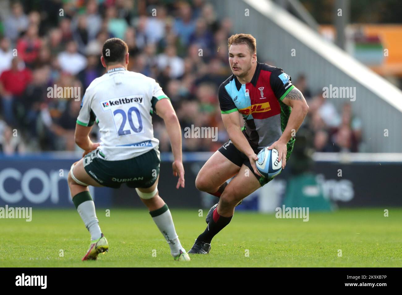 London, UK. 29th Oct, 2022. EDITORIAL USE ONLY Harlequins' André ...