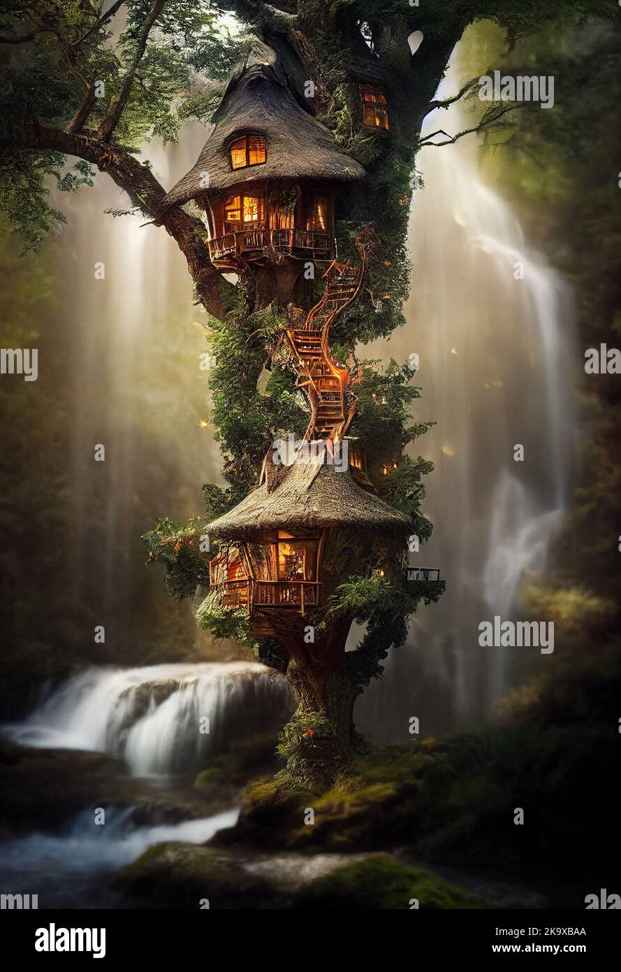 Fairy tale woods illustration hi-res stock photography and images - Alamy