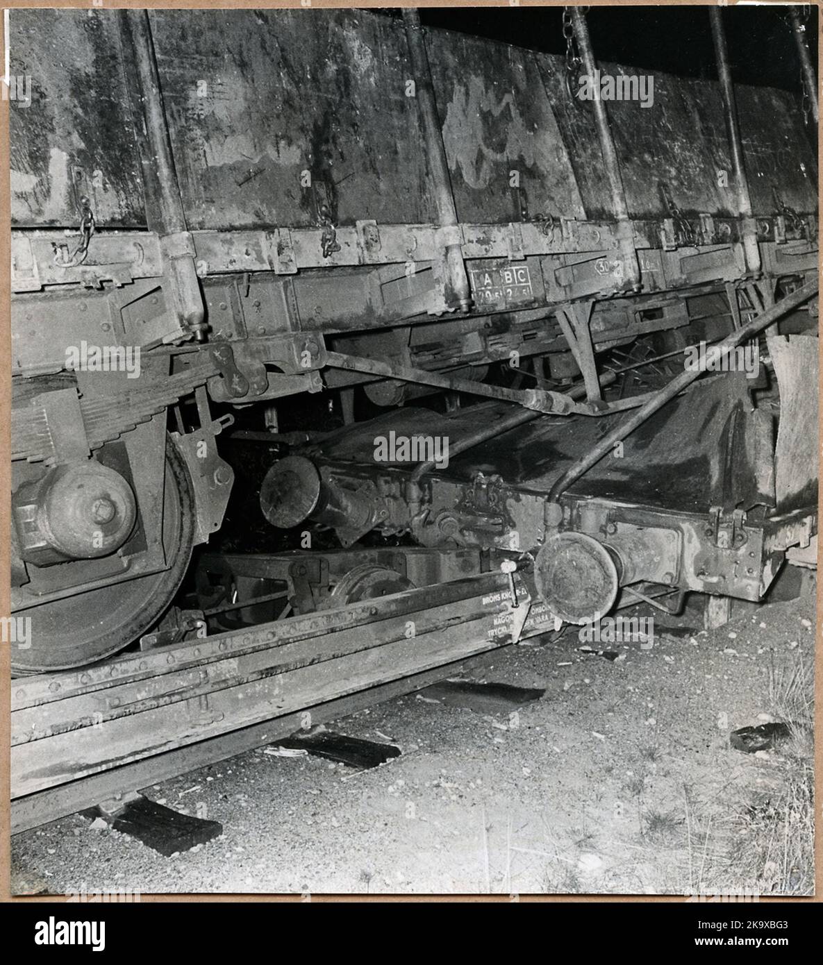 Large train tracking on the line between Hultsfred and Vena Stock Photo ...