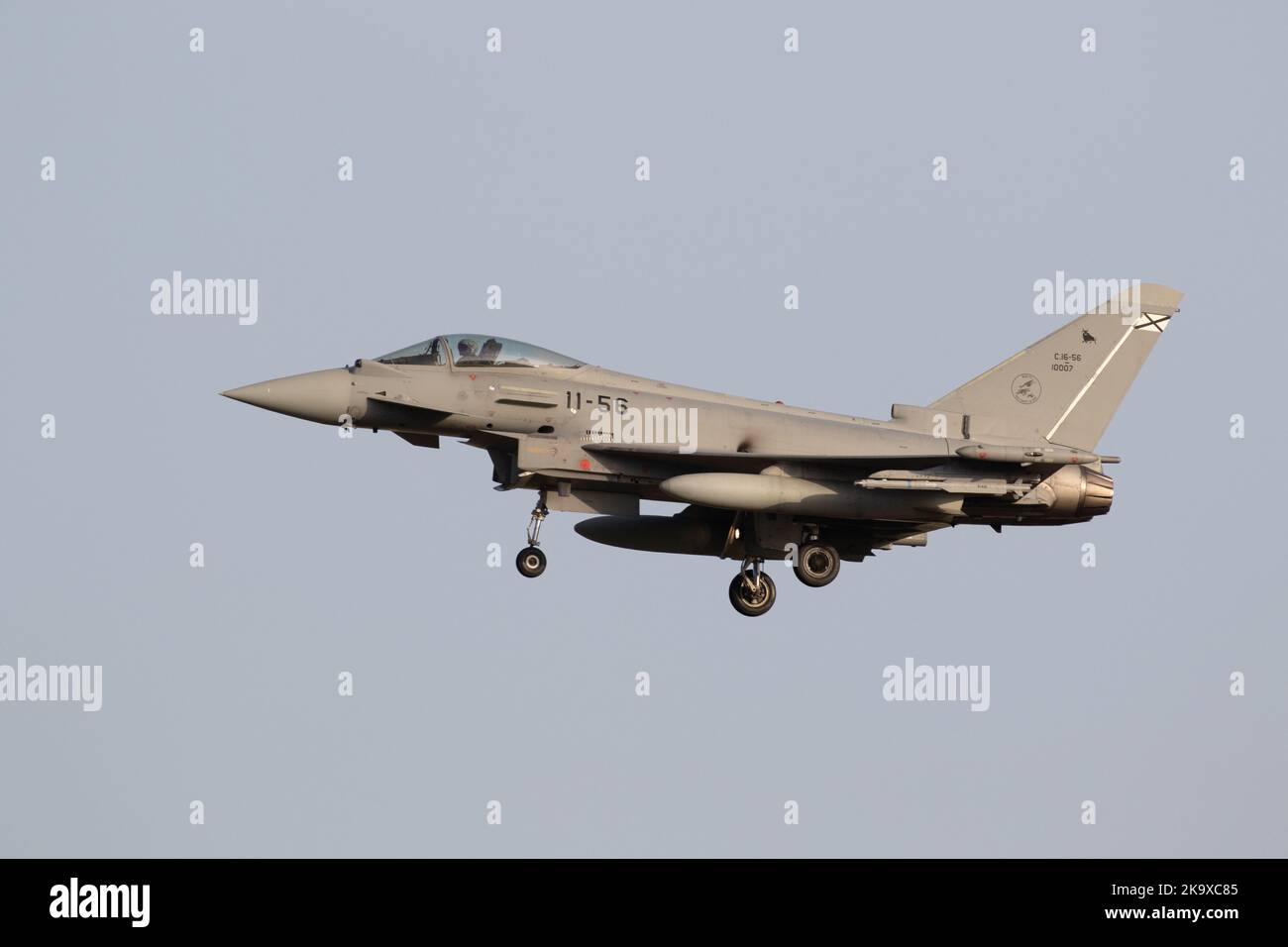 Spanish Eurofighter Typhoons returning to Gando Air Base after a ...