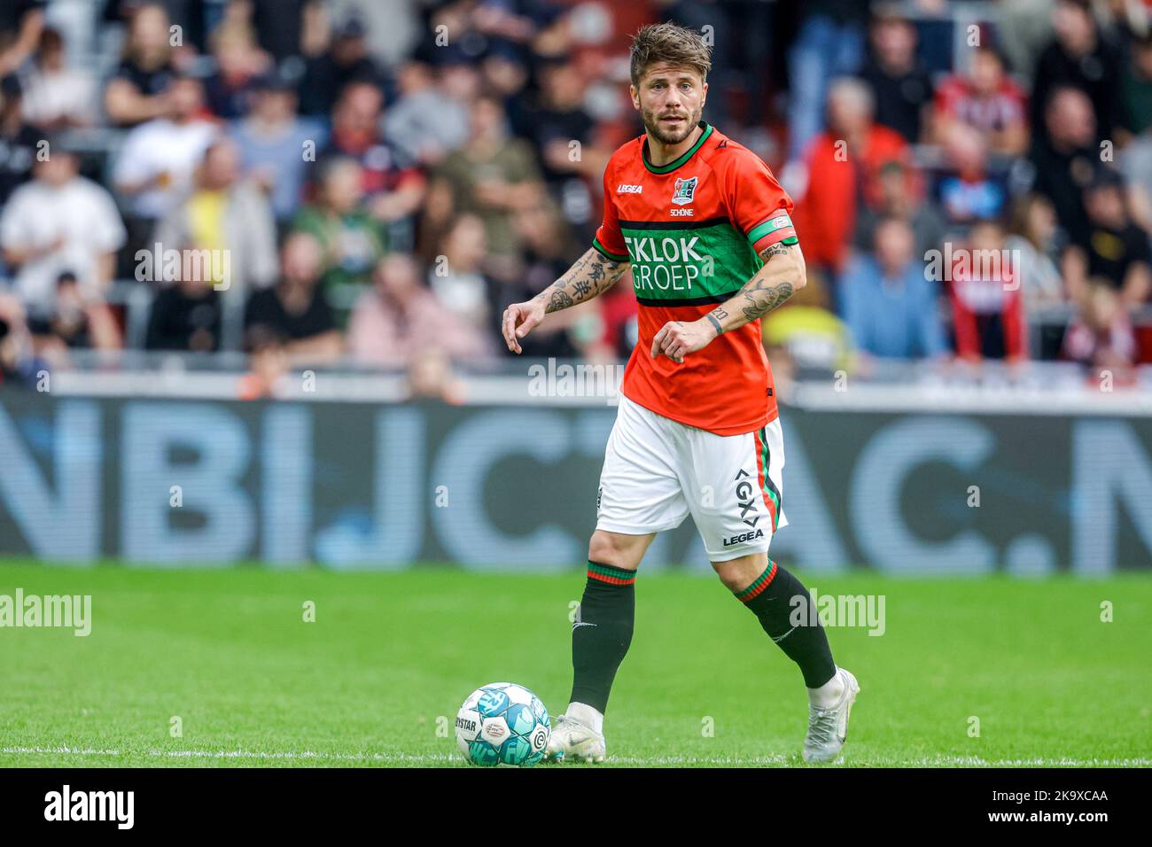 EINDHOVEN, NETHERLANDS - OCTOBER 30: Lasse Schone of NEC Nijmegen ...