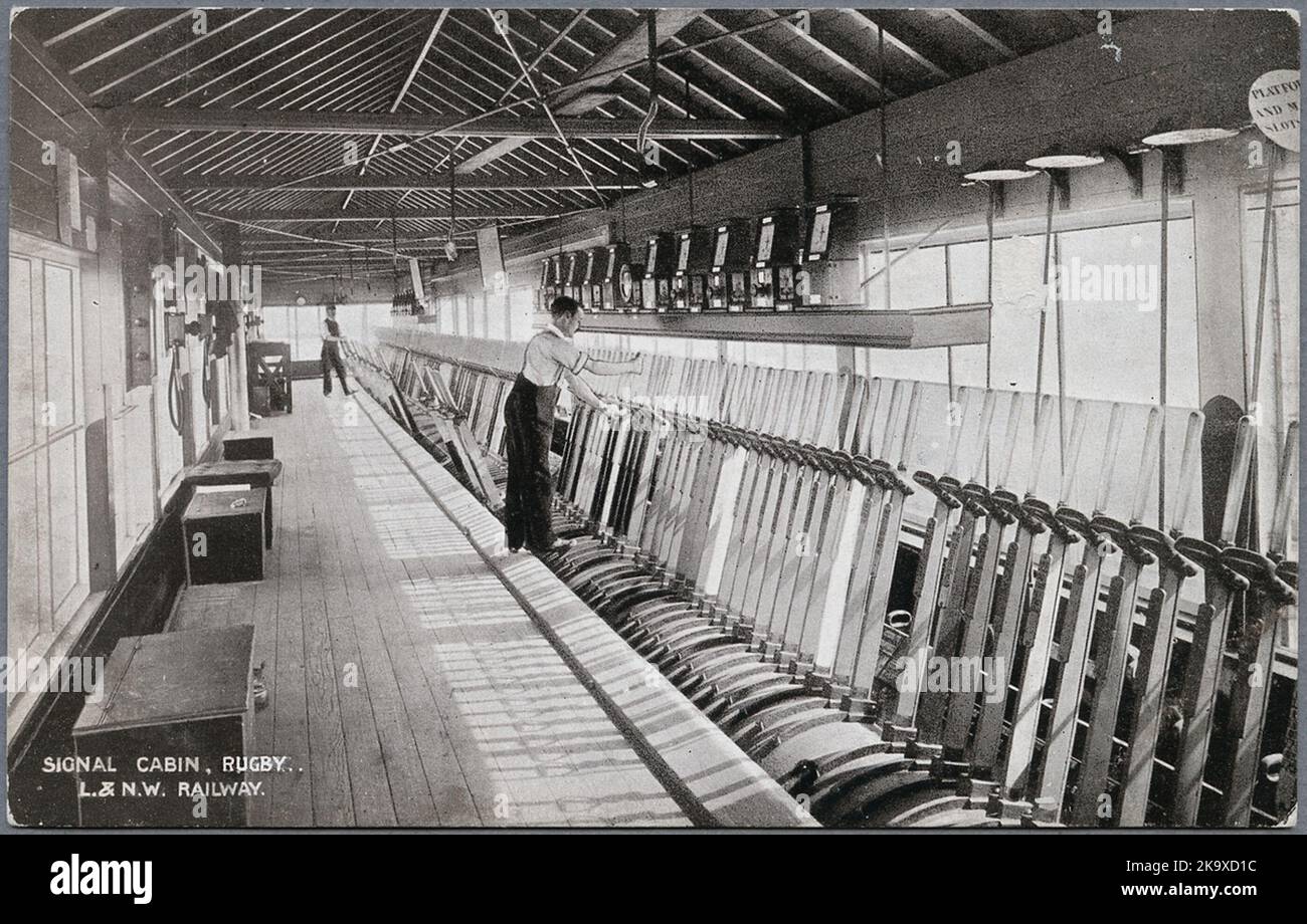 Switchgear where you handle the signals and gears Stock Photo - Alamy