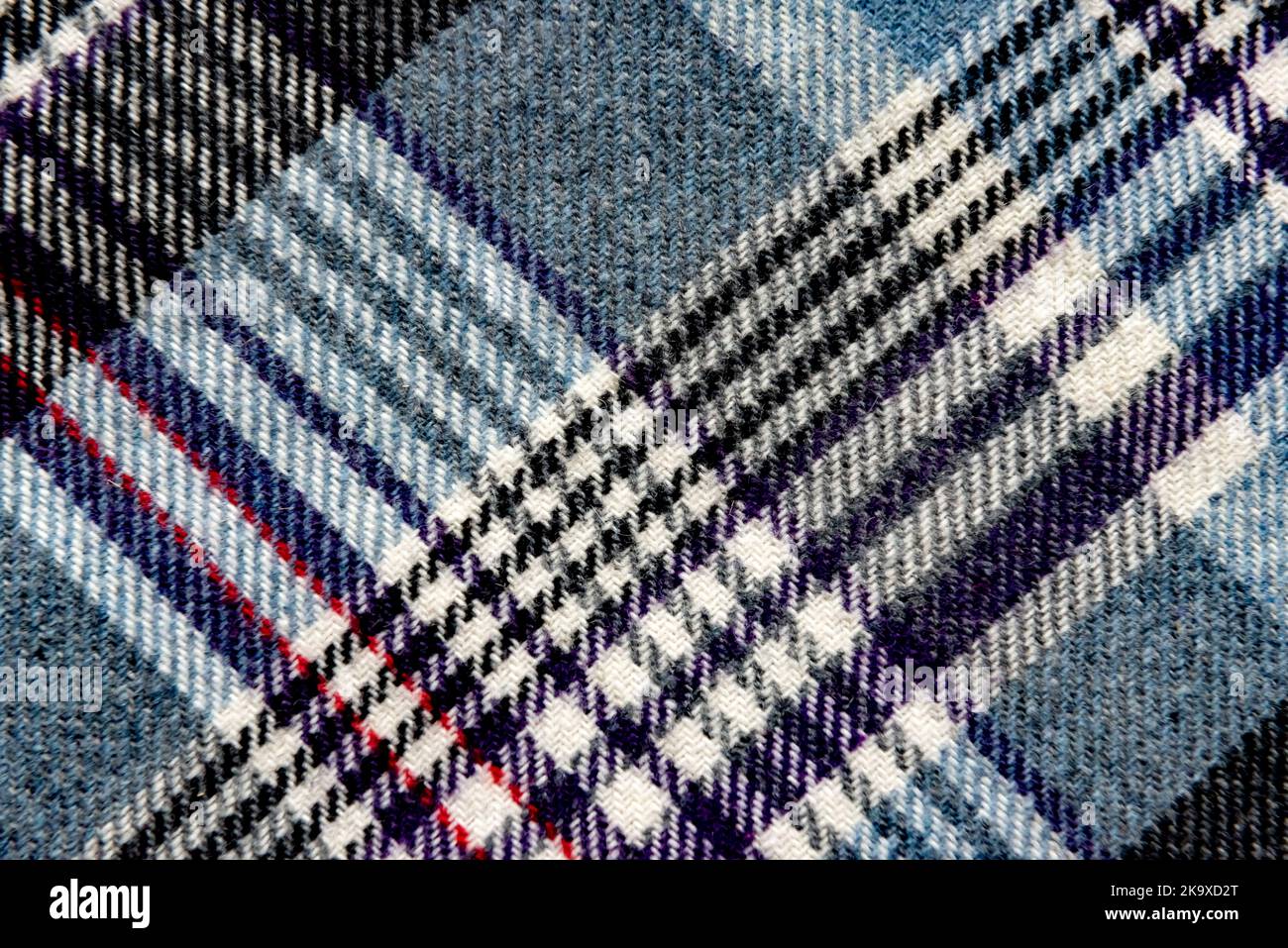 Fabric.Checkered fabric. Checkered pattern on fabric of different ...