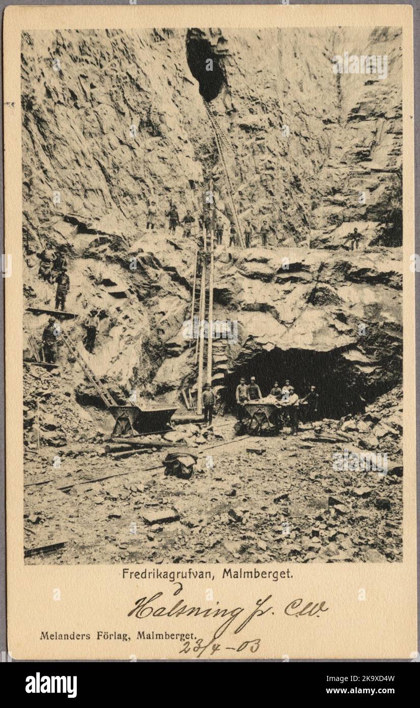 Miners at the Fredrikag mine in Malmberget Stock Photo - Alamy