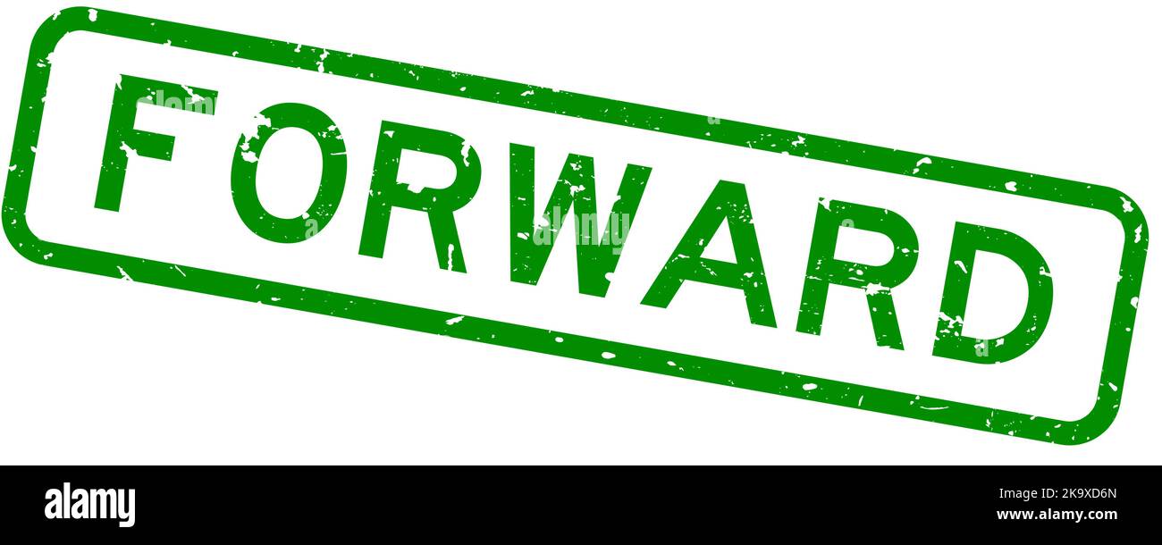 Grunge green forward word square rubber seal stamp on white background Stock Vector Image & Art ...