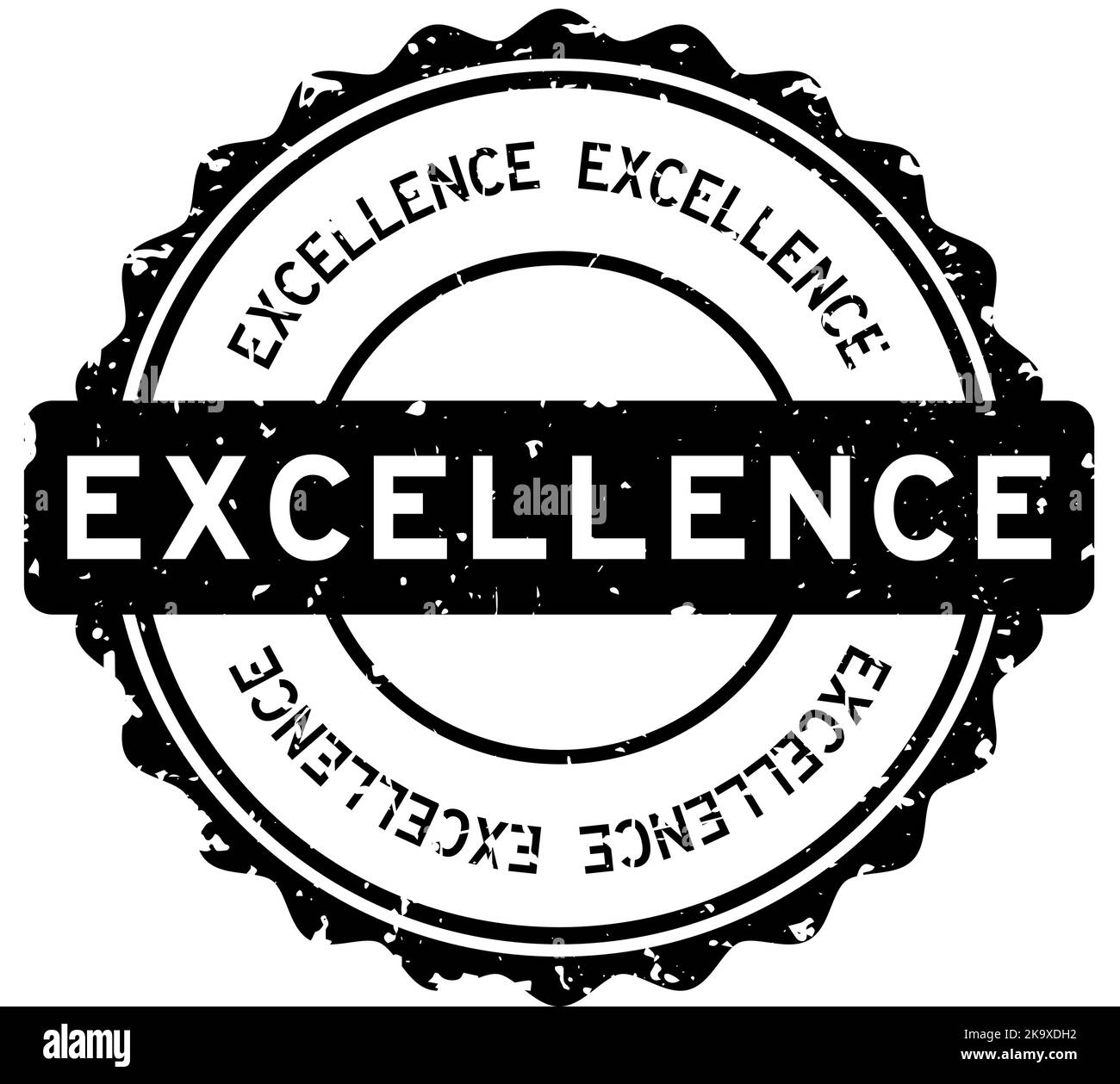 Grunge black excellence word round rubber seal stamp on white background Stock Vector Image ...