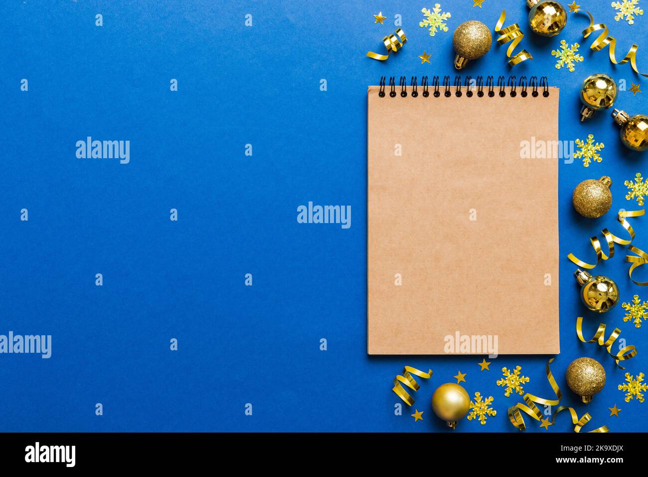 Christmas blank greeting card mock-up scene. Creative layout made of ...