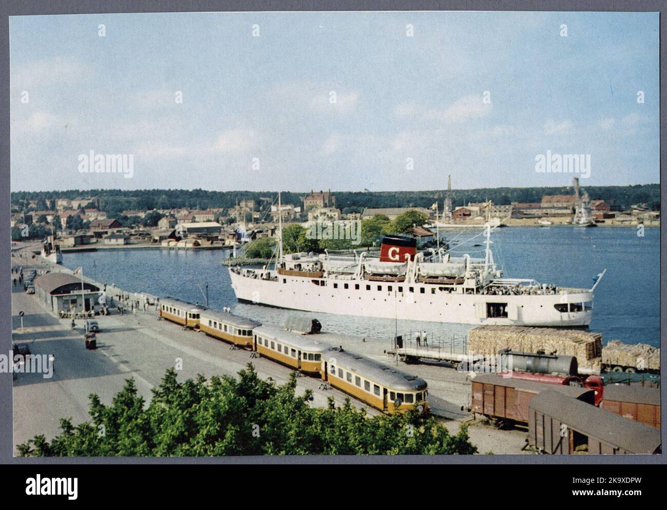 The port in Oskarshamn Stock Photo - Alamy