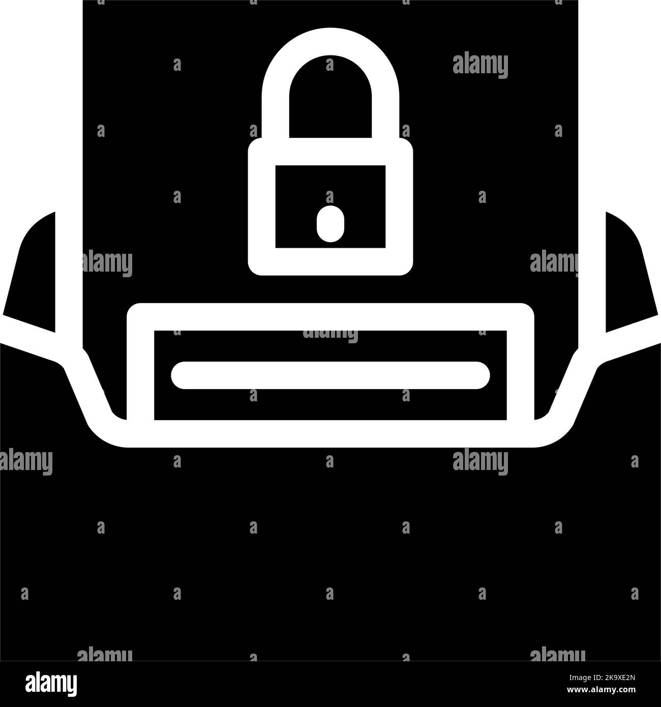 forgot password glyph icon vector illustration Stock Vector Image & Art ...