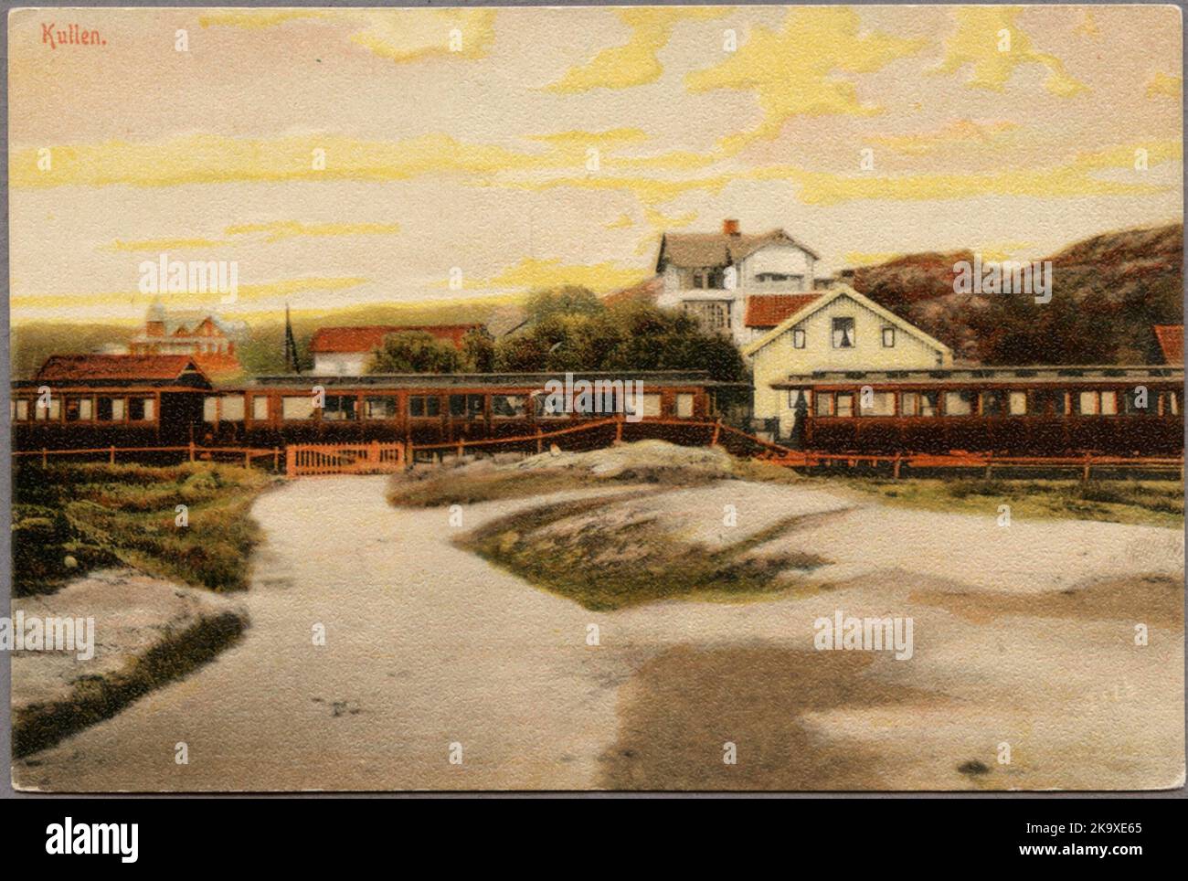 Passenger trains in Kullavik Stock Photo - Alamy