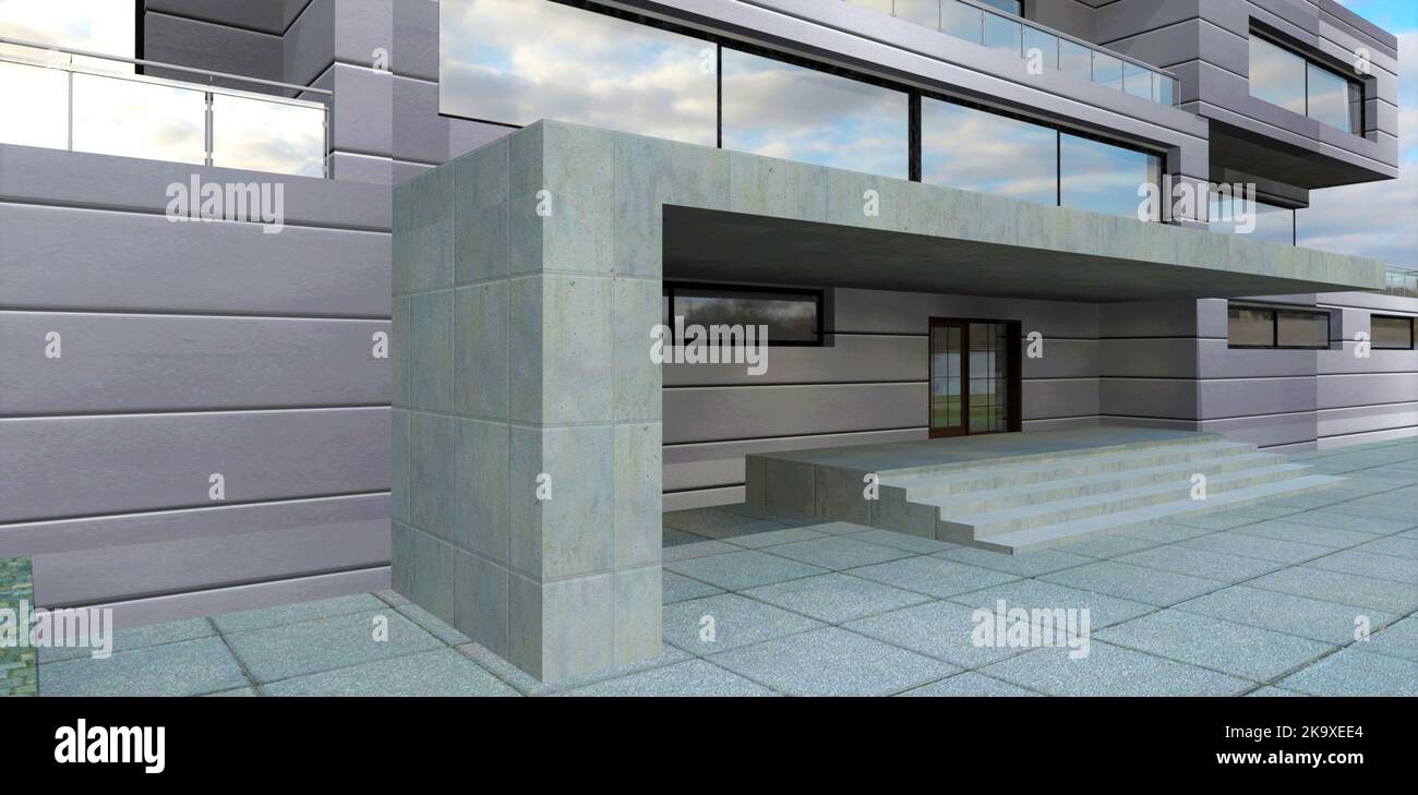 A modern trend in the decoration of the facades of advanced buildings ...