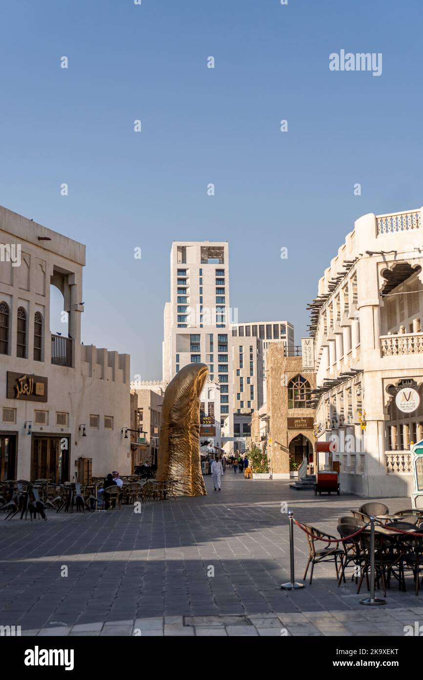 Souq Waqif is one of the main traditional marketplace in Doha, Qatar ...