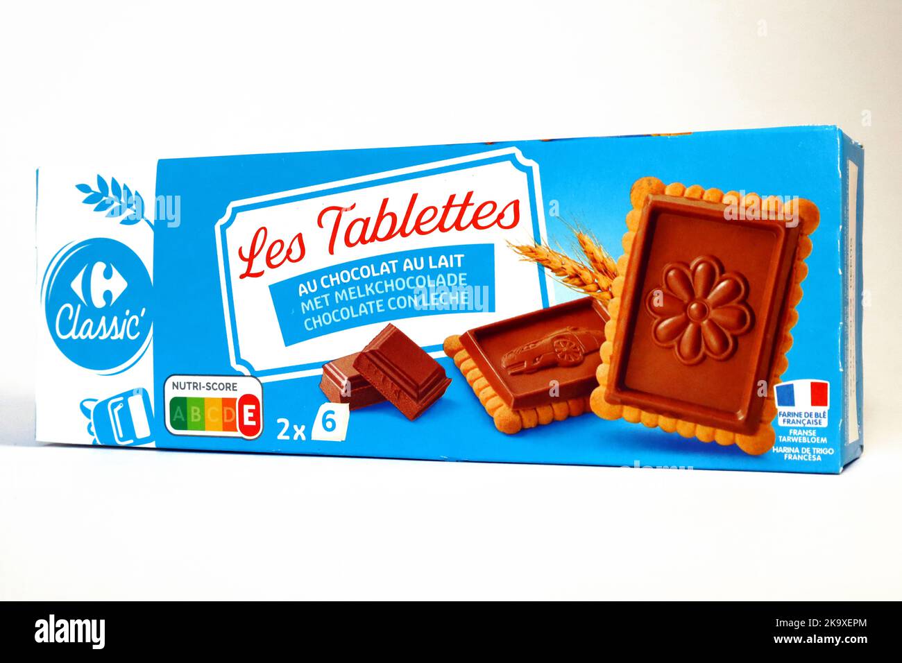Les Tablettes, The butter biscuits with a chocolate bar sold by ...