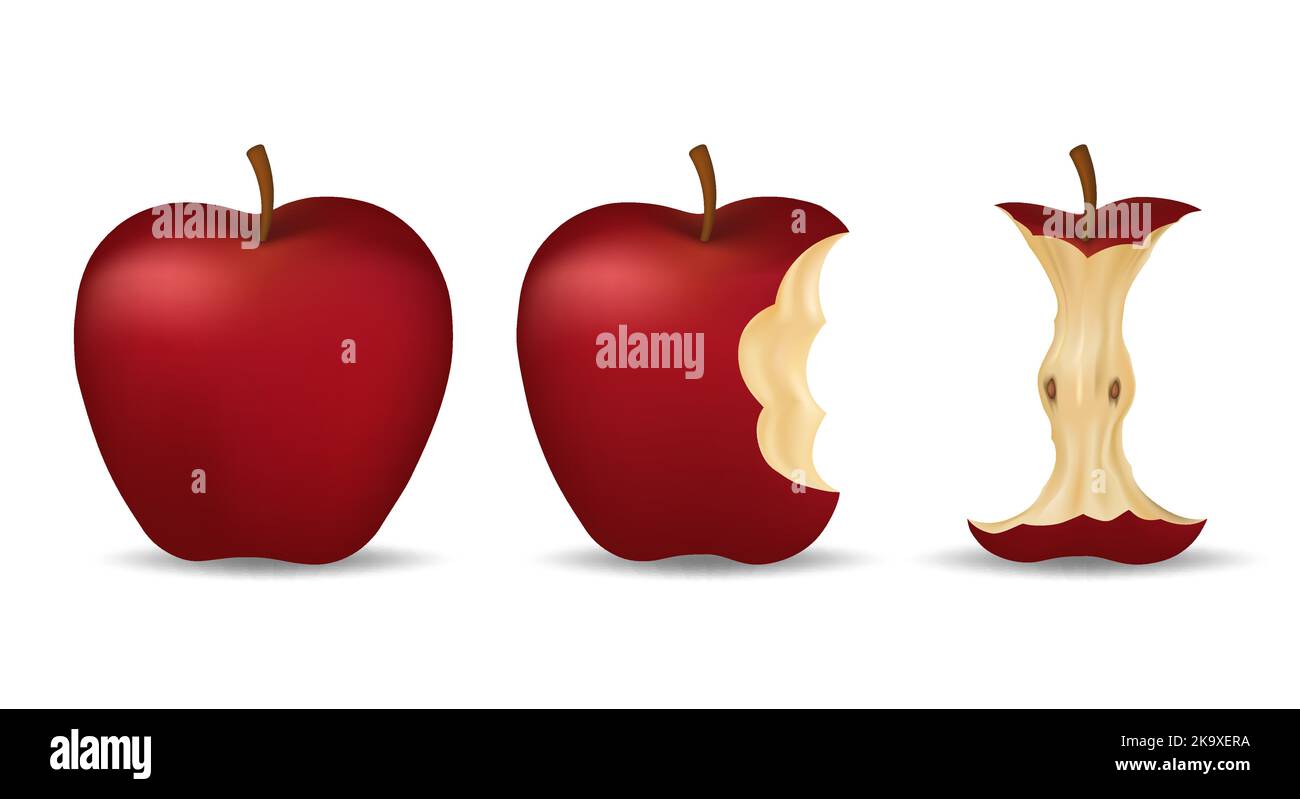 Half bitten Stock Vector Images - Alamy