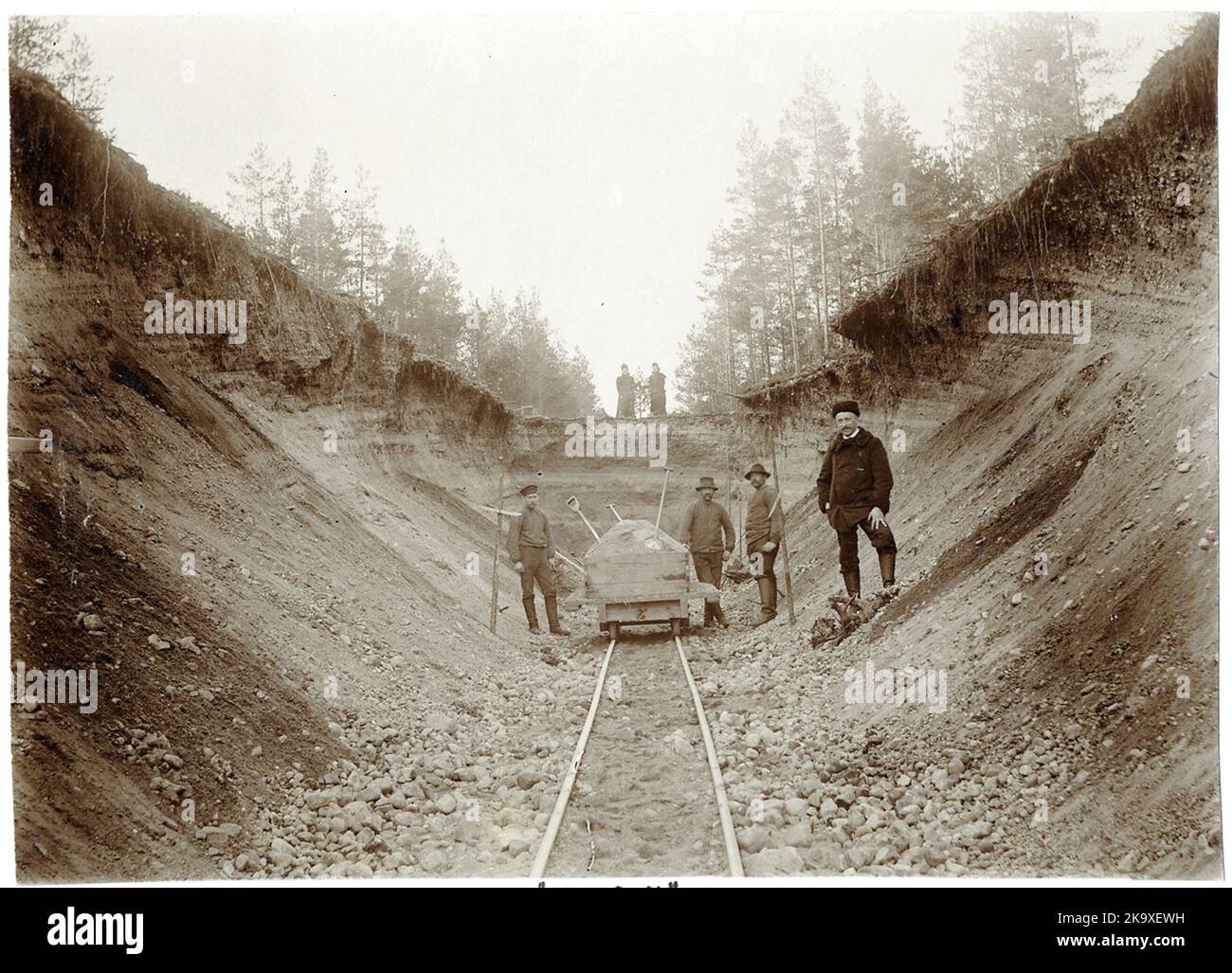 Stafsjö railway construction Stock Photo - Alamy