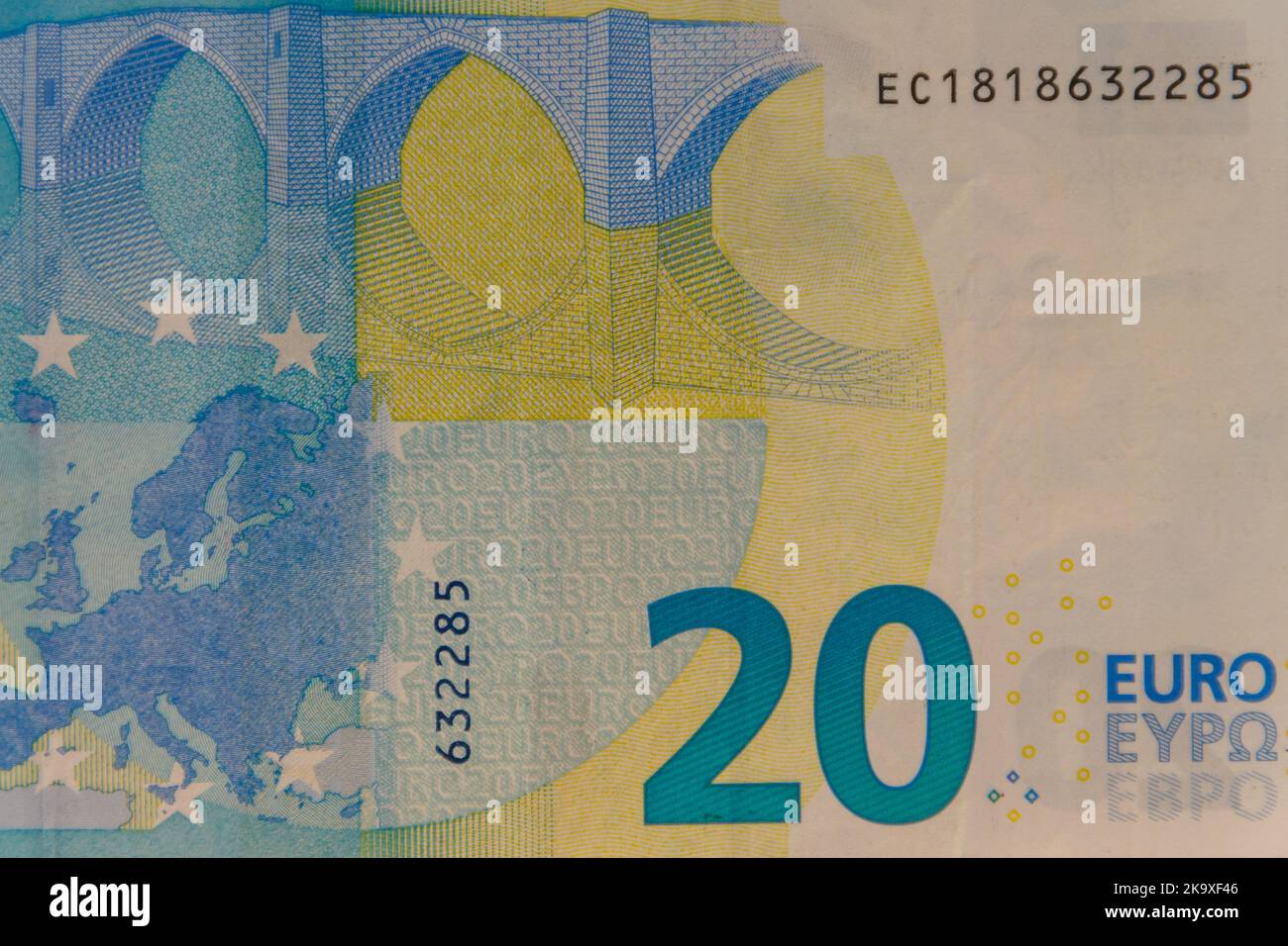 20 euro banknote macro hi-res stock photography and images - Alamy