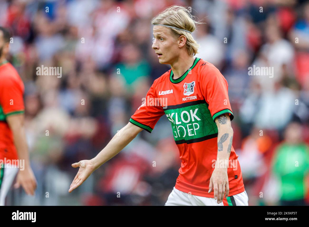 EINDHOVEN, NETHERLANDS - OCTOBER 30: Magnus Mattsson of NEC Nijmegen ...