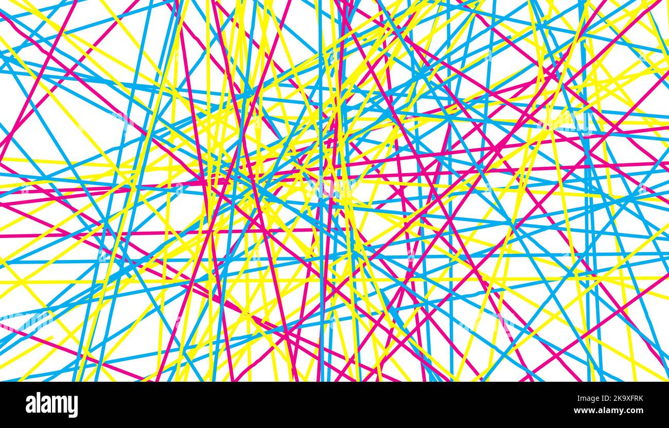 Grunge background, cmyk pattern, smy backdrop. Chaotic straight lines ...