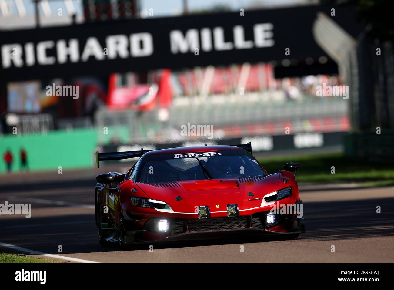 Ferrari 296 GT3 during the Ferrari Finali Mondiali at Imola from ...