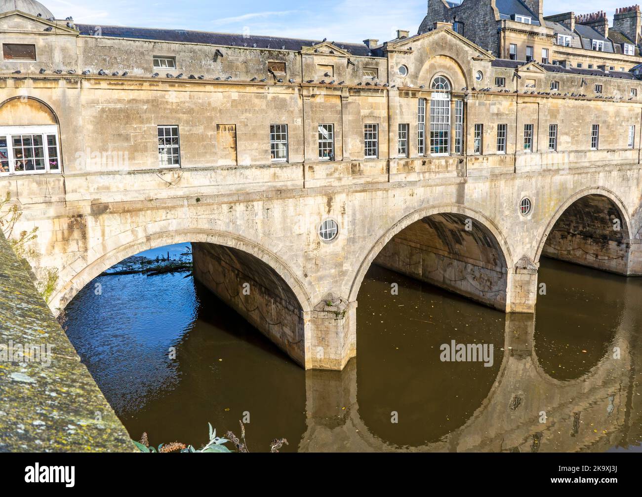 Pulteney Bridge, River Avon, Bath, Somerset, England, UK architect ...