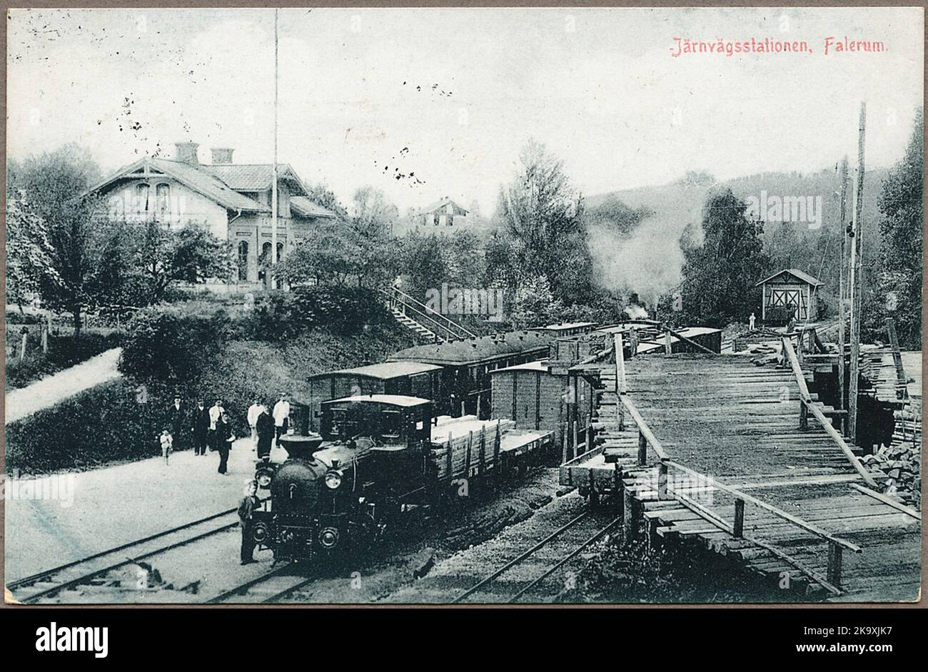 Falerum Railway Station Stock Photo - Alamy
