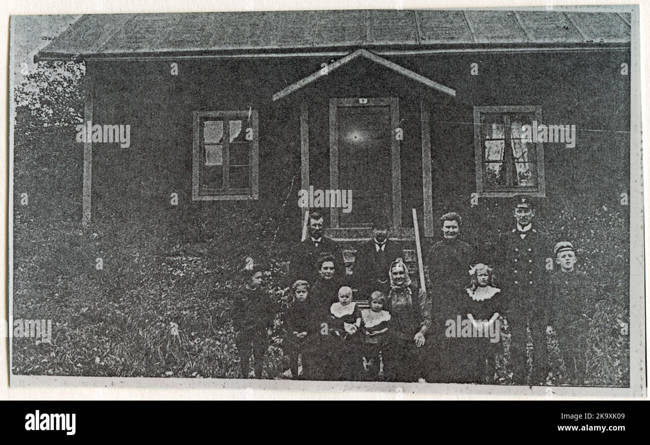 Portrait in front of Sösdala old station house. In the back line from ...