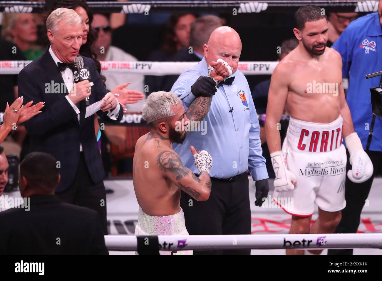 GLENDALE, AZ - OCTOBER 29: Alexandro Santiago and Antonio Nieves meet ...