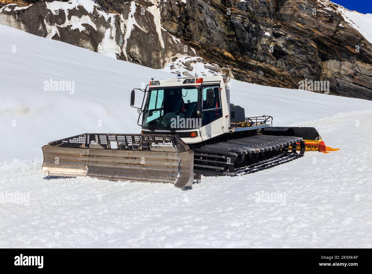 Snowcat, machine for snow removal, preparation ski trails, snow groomer ...
