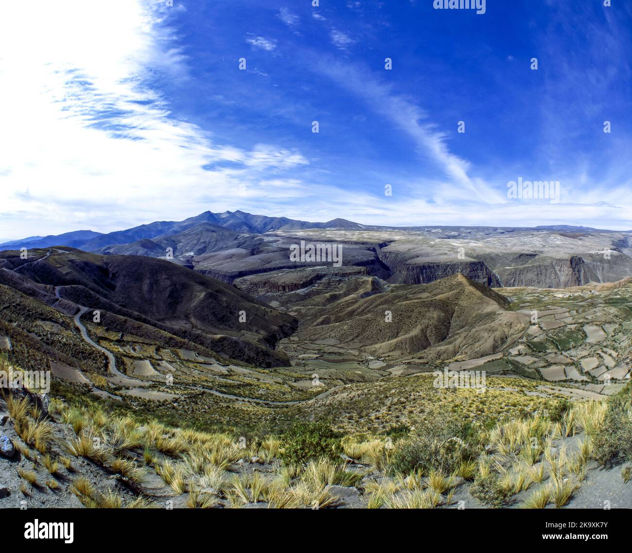 Andean highlands in the department of Potosí,Bolivia,Pilcomayo valley ...