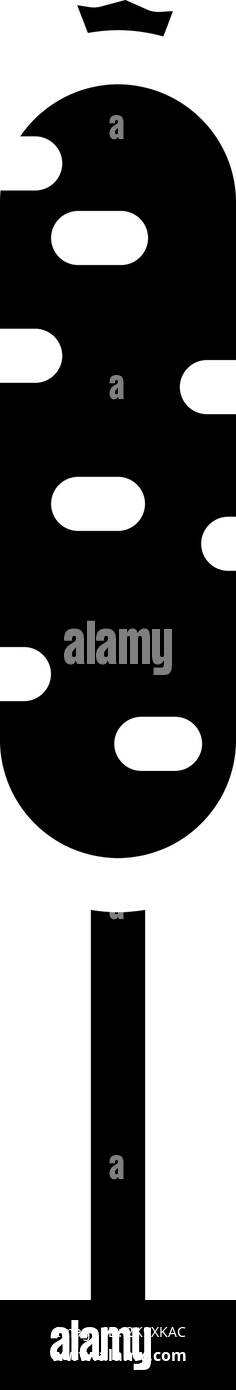 Sausage cooked meat food glyph Cut Out Stock Images & Pictures - Alamy