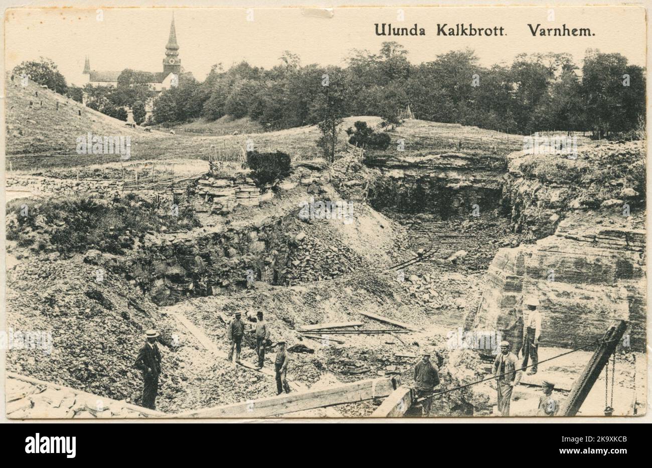 Ulunda limestone quarry at Hammarsbacken Stock Photo - Alamy