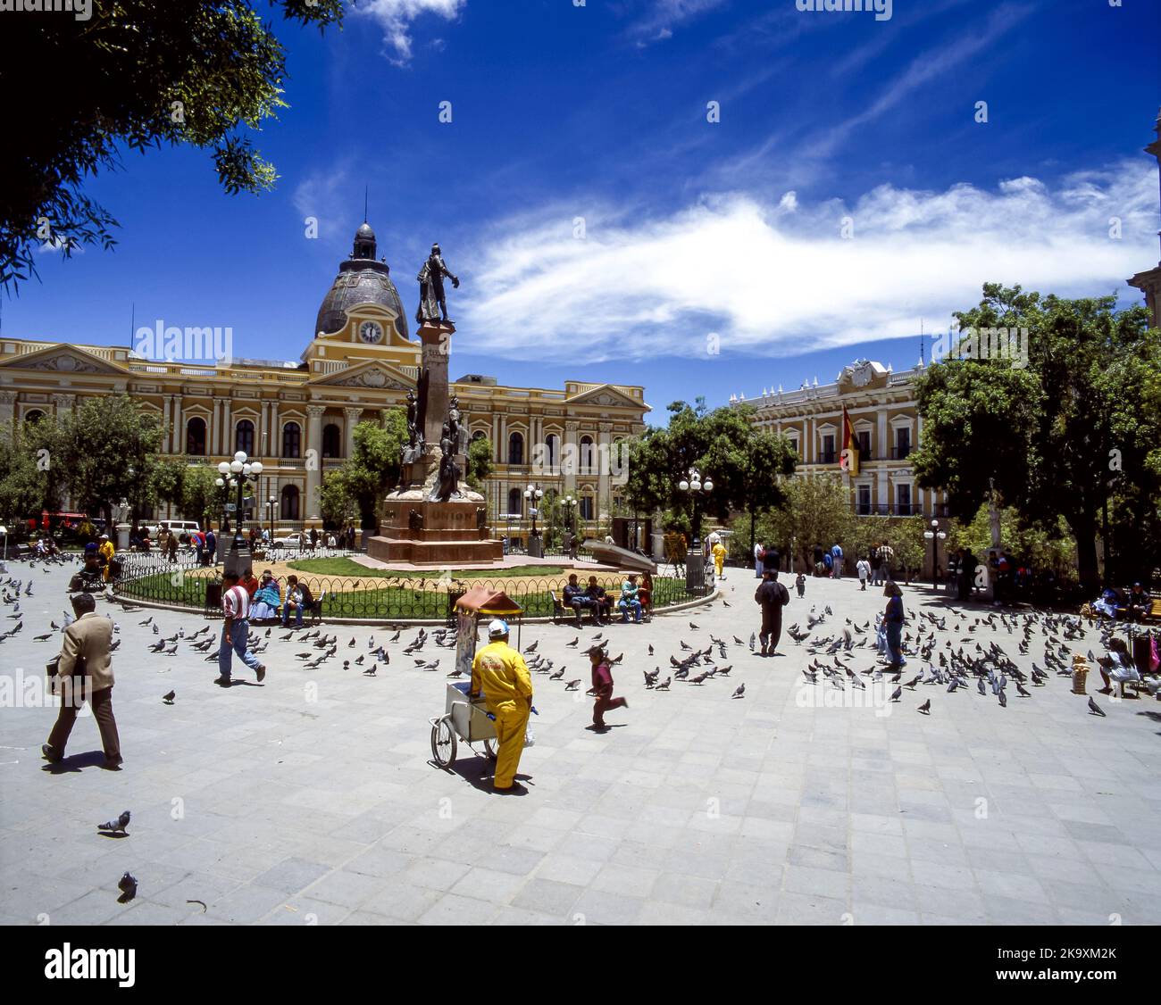 Bolivia,La Paz city,historic center, congress of deputies and the ...