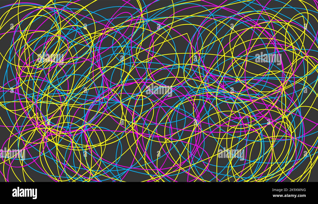 Confusing background, complex pattern, doodle backdrop. Hand drawn ...