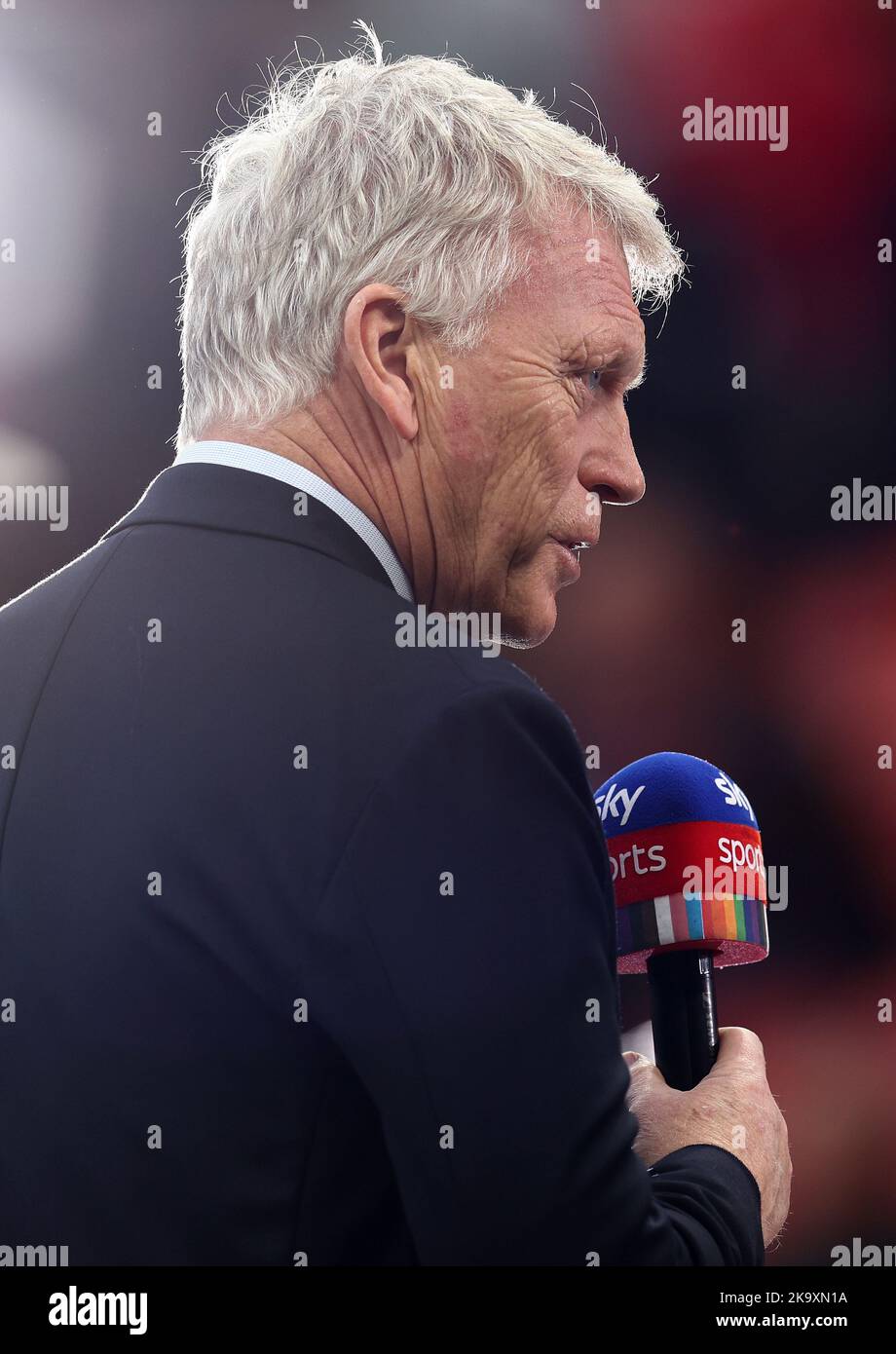 Manchester, UK. 30th Oct, 2022. David Moyes manager of West Ham United ...