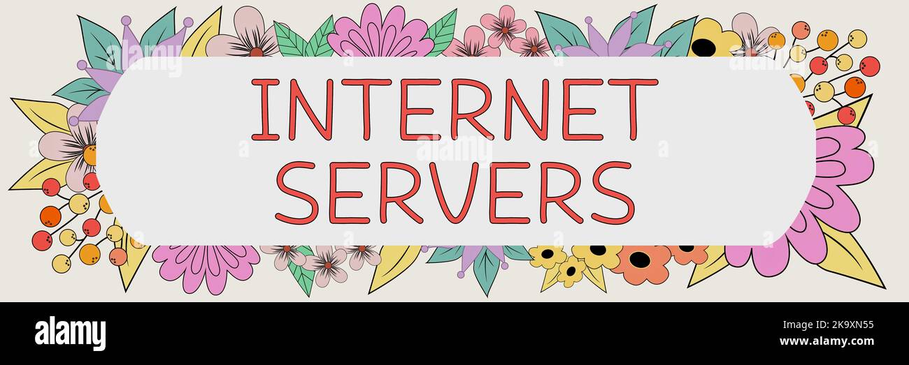 Text showing inspiration Internet Servers. Conceptual photo browsing ...