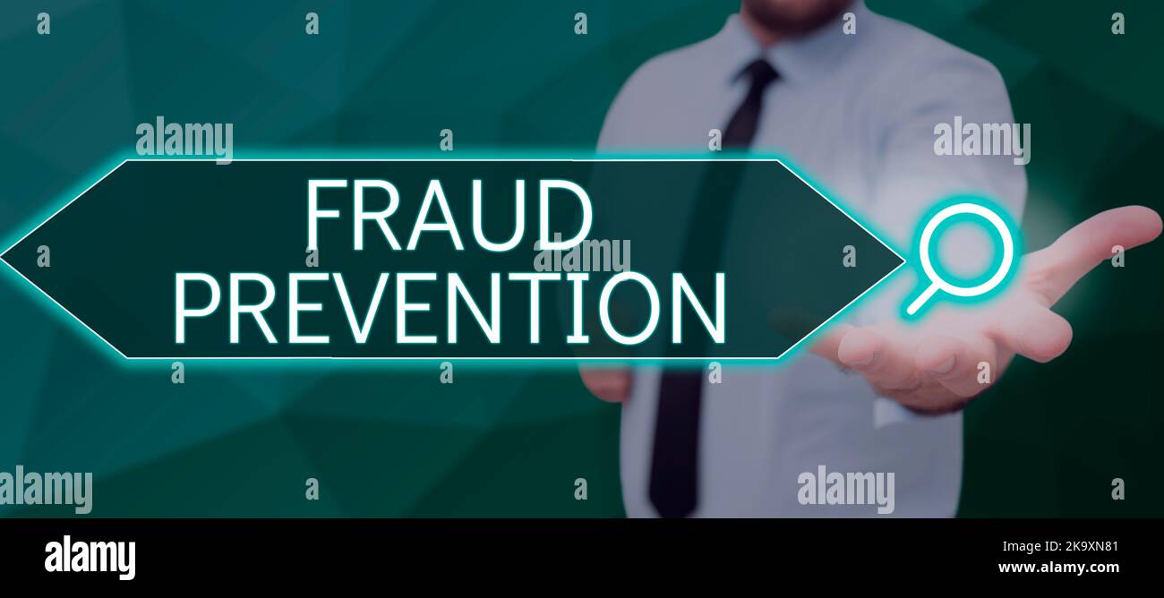 Inspiration showing sign Fraud Prevention. Business approach one ...