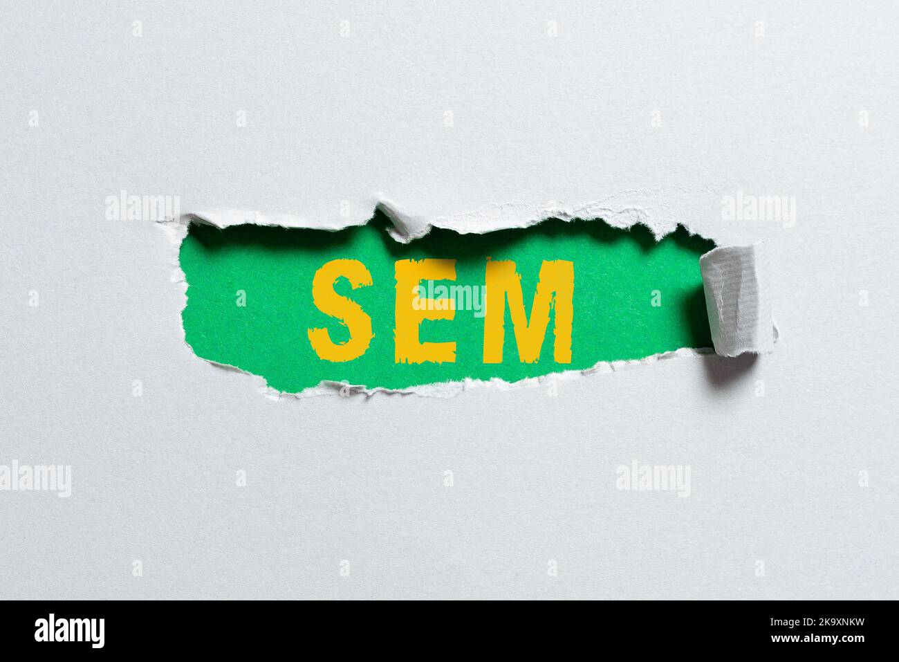 Handwriting text Sem. Business idea search engine marketing Internet ...