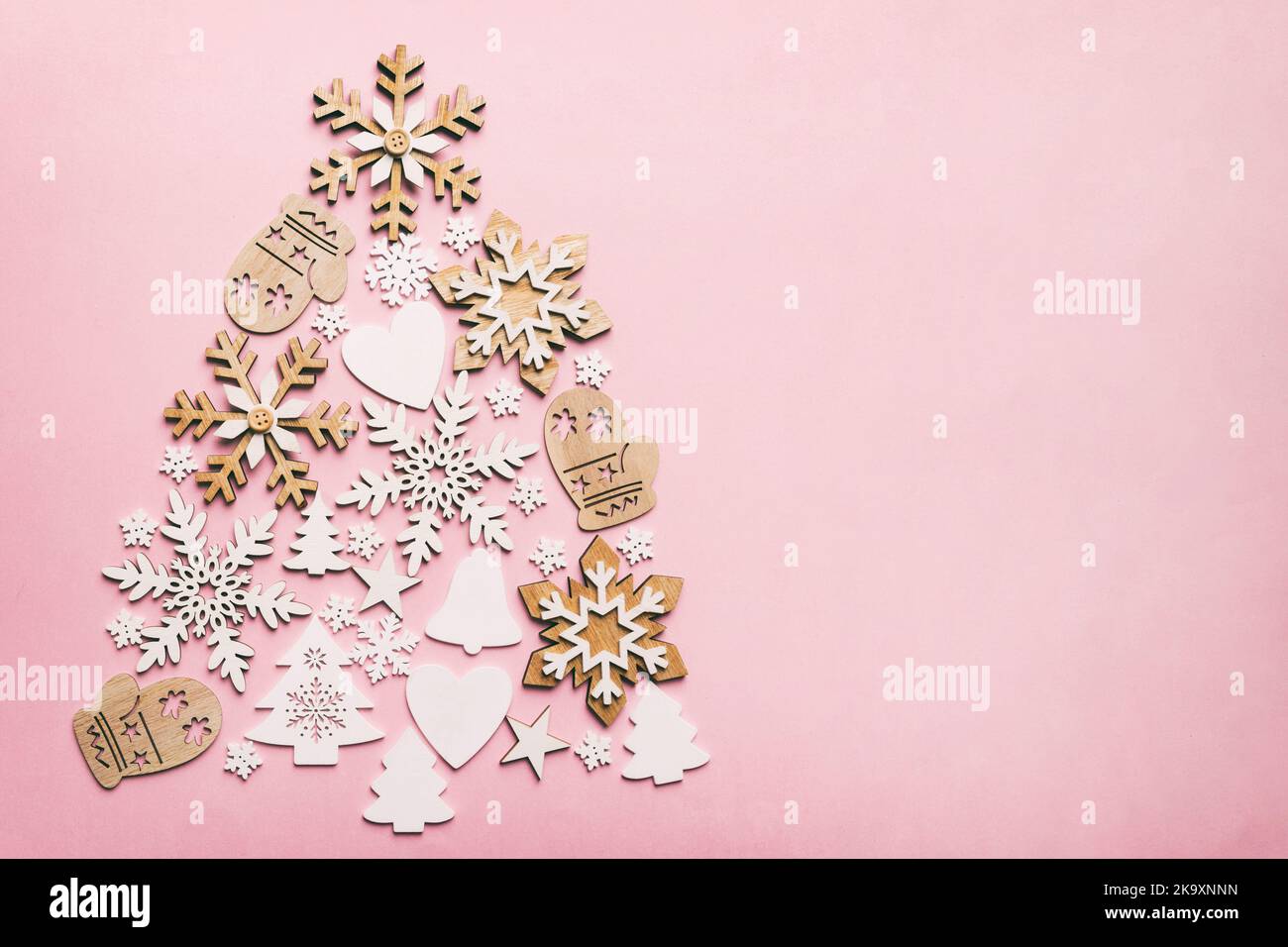 Luxury shape of New Year tree made of crystal and silver Christmas ...