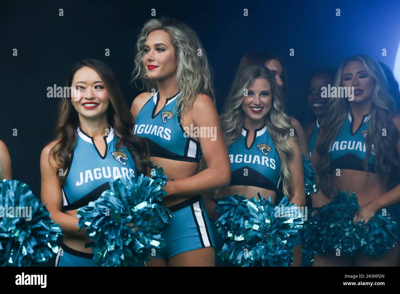 Jacksonville Jaguars' cheerleaders perform during the NFL International ...