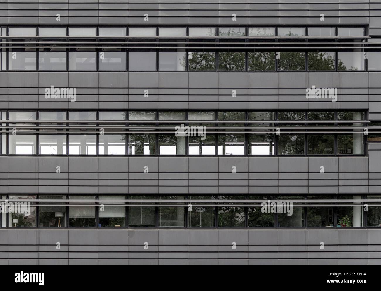 Full frame shot showing the facade of a modern office building Stock ...
