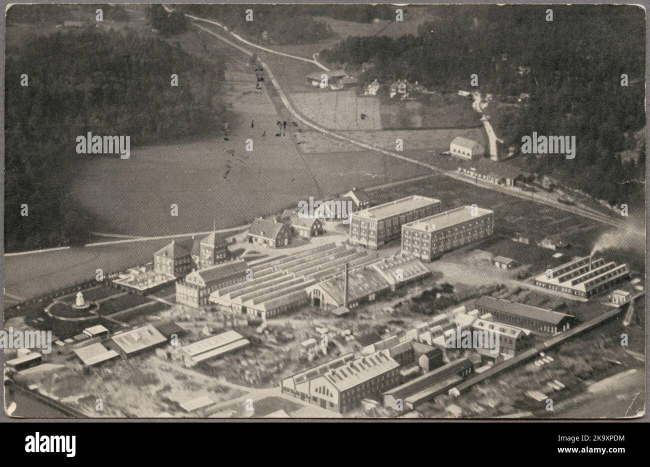 Aerial photo over the AGA factory Stock Photo - Alamy